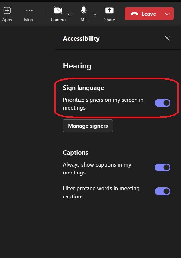 Teams Meetings - Accessibility Features | Office 365